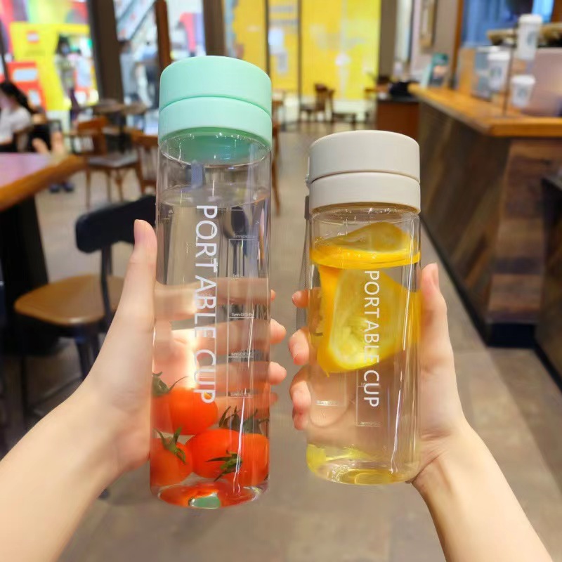 Water Cup Plastic Cup Sports Water Bottle Fashion Simple - Temu