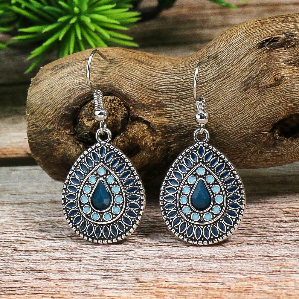 Vintage Geometric Shape Drop Dangle Earrings - Temu