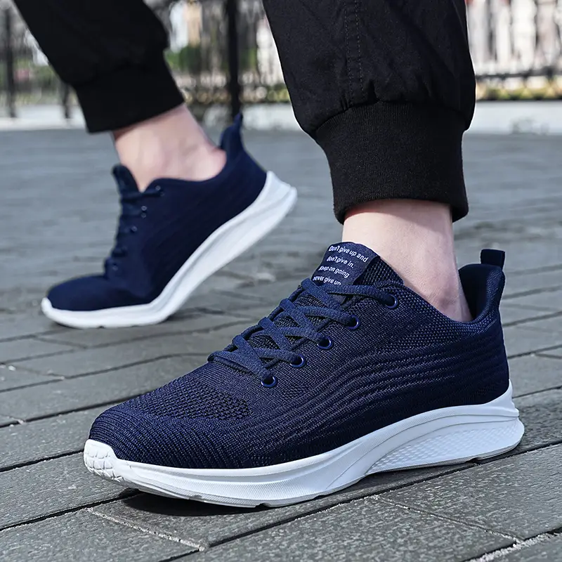 Mens Woven Knit Sport Shoes Lightweight Mesh Breathable Casual Sneakers ... Mens Woven Knit Sport Shoes Lightweight Mesh Breathable Casual Sneakers ...