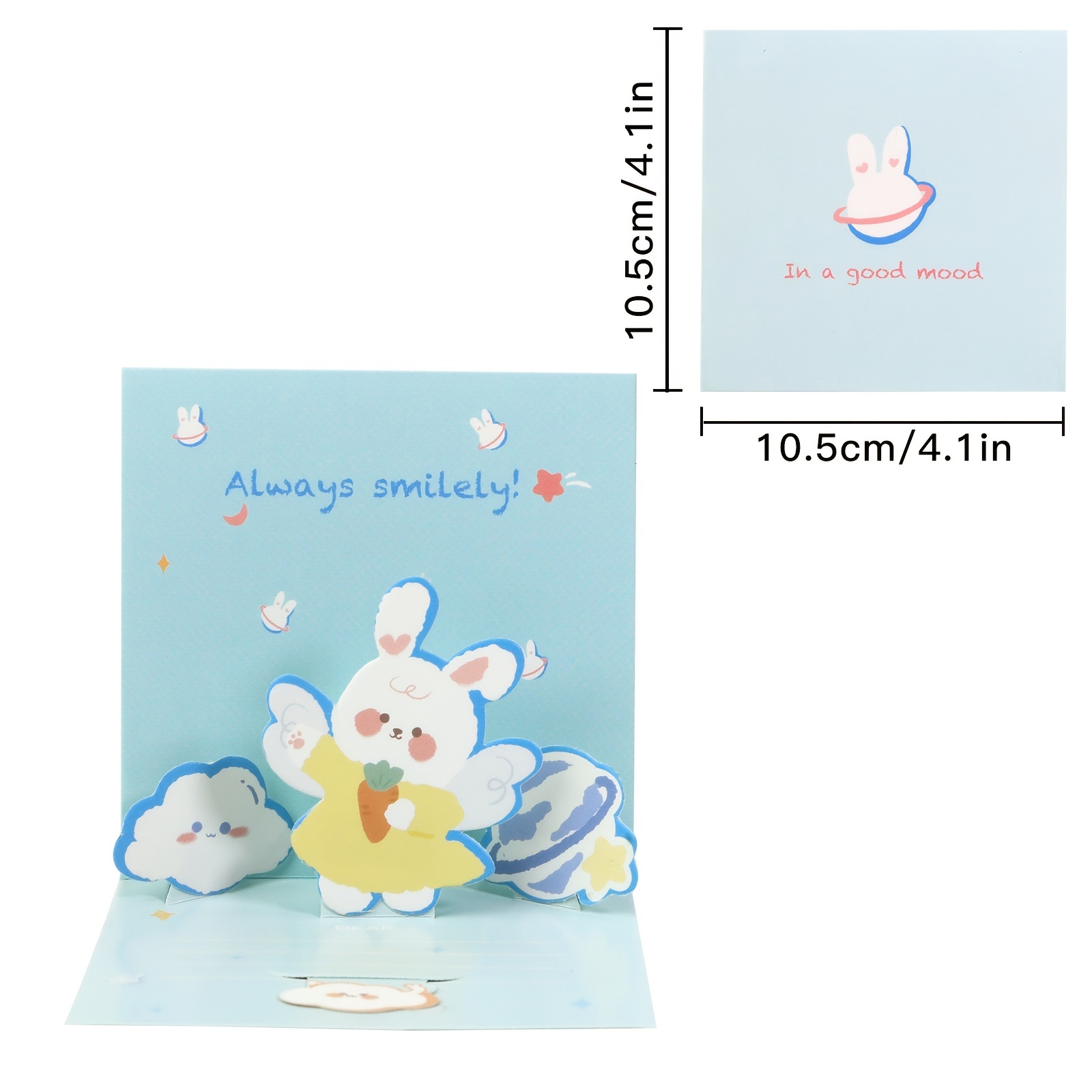 new cute bear birthday greeting card cartoon animal 3d - Temu Ireland