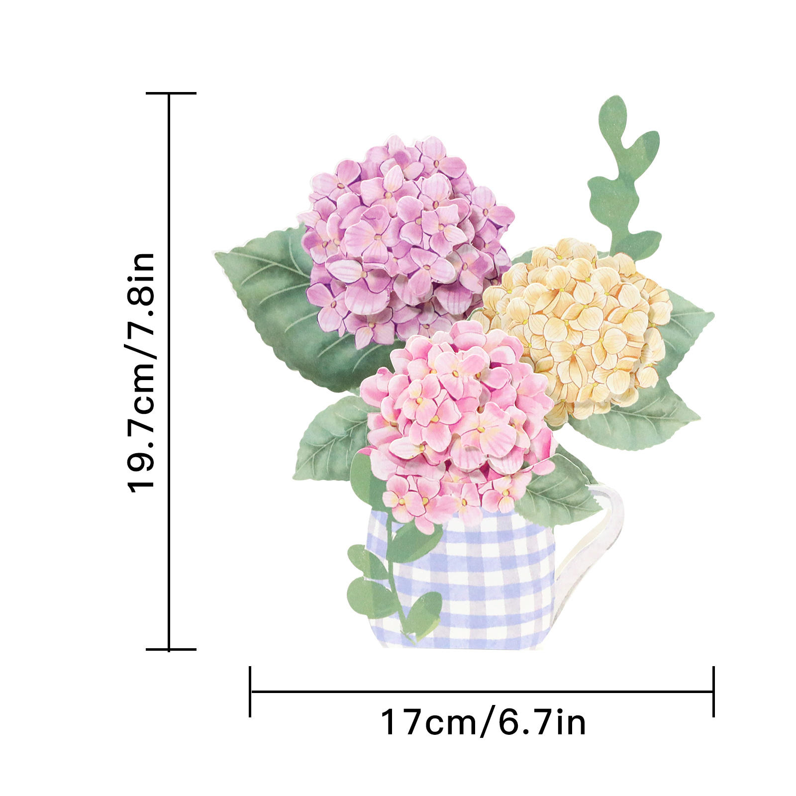 1pc Mother's Day Greeting Card 3d Embroidered Ball Flower Paper Carving ...