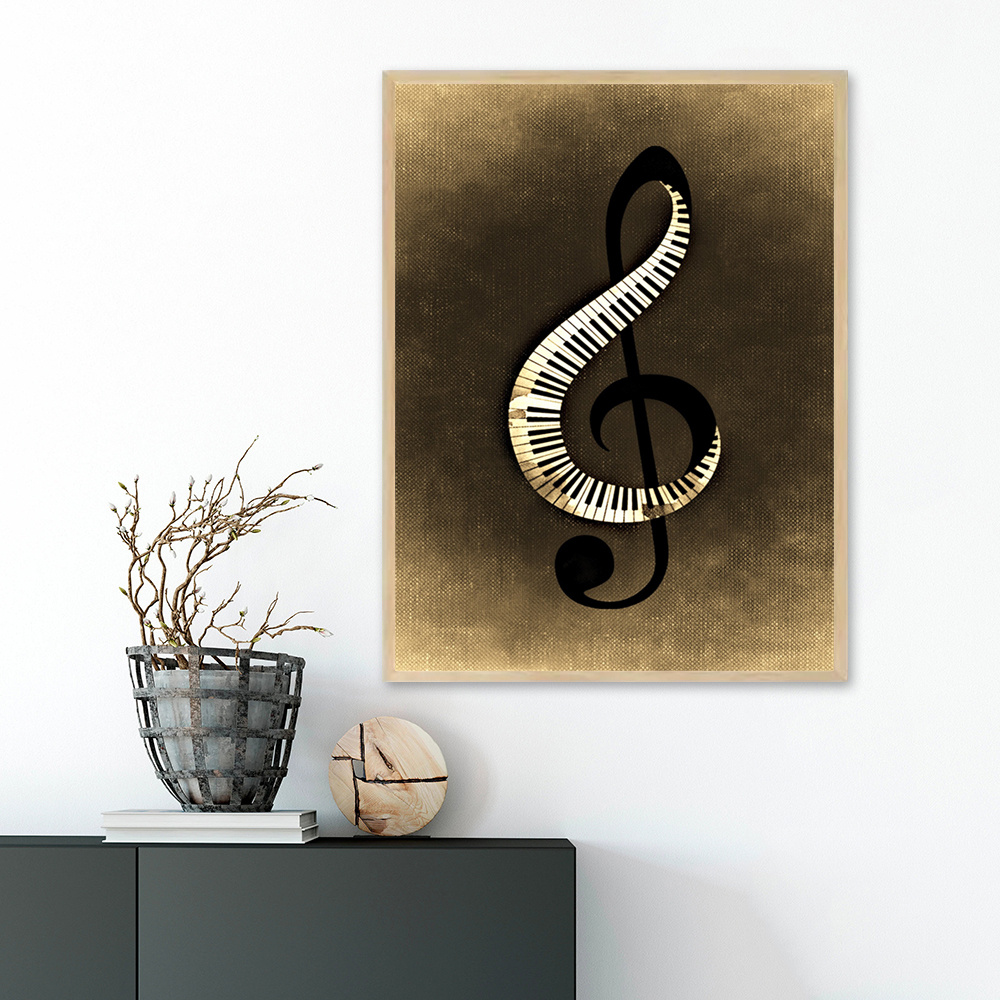Musician's Note Canvas Wall Art Posters Living Room - Temu