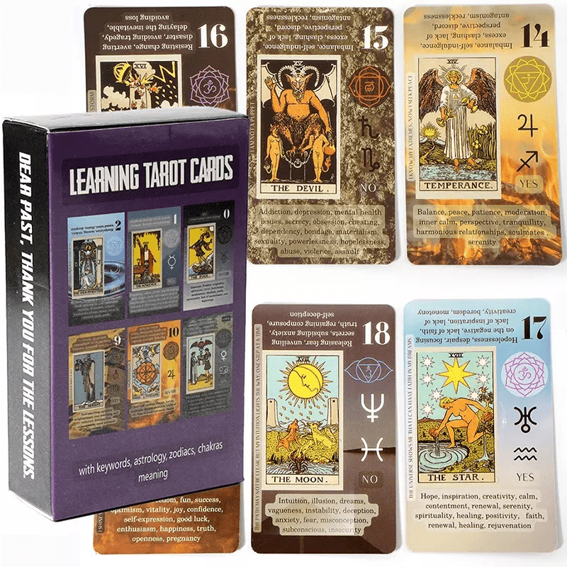 New Learning Tarot Card Game Board Game English Playing - Temu Australia