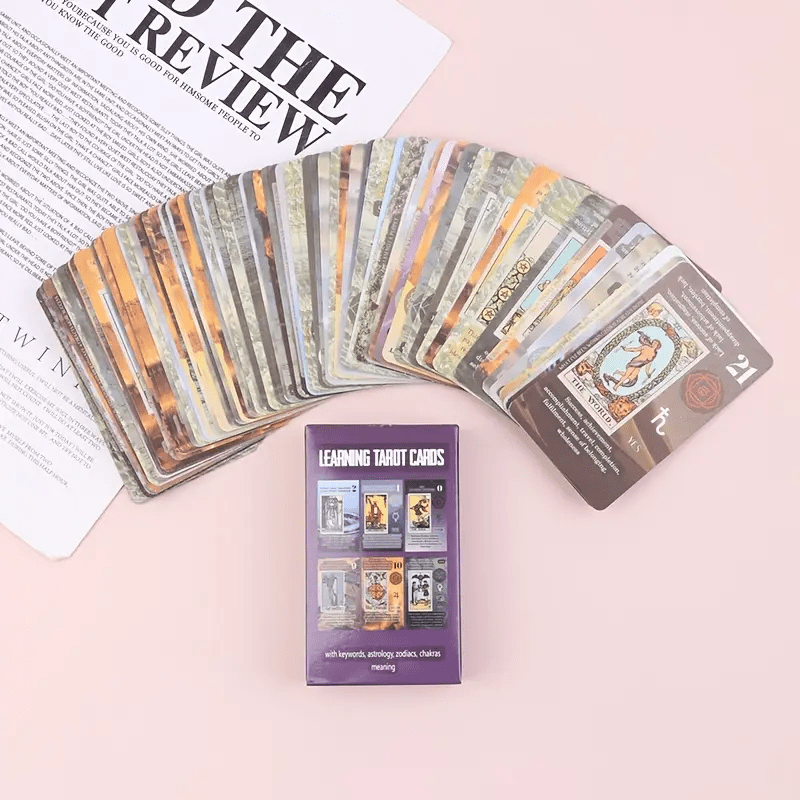 New Learning Tarot Card Game Board Game English Playing - Temu Australia