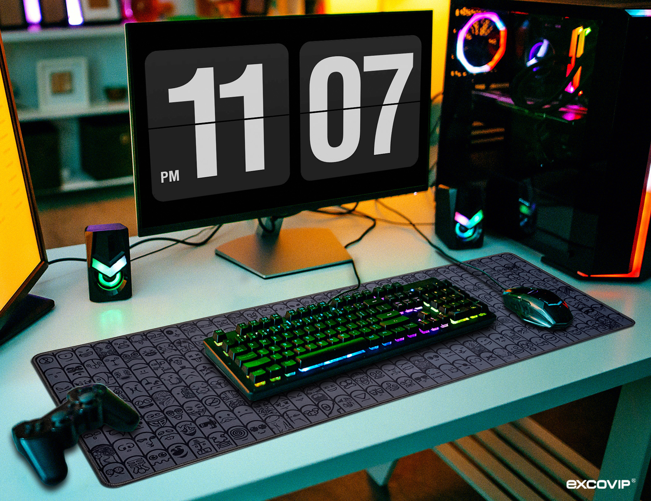 Kawaii Cosmic Planet Mouse Pad: Extra Large Keyboard Mat - Temu Ireland