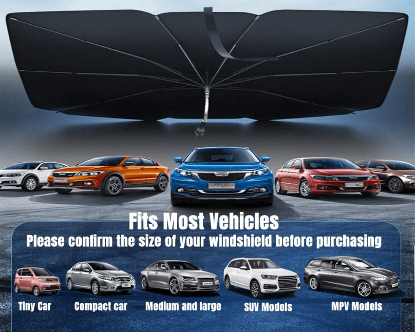 Keep Car Cool Protected Foldable Car Windshield Sunshade - Temu