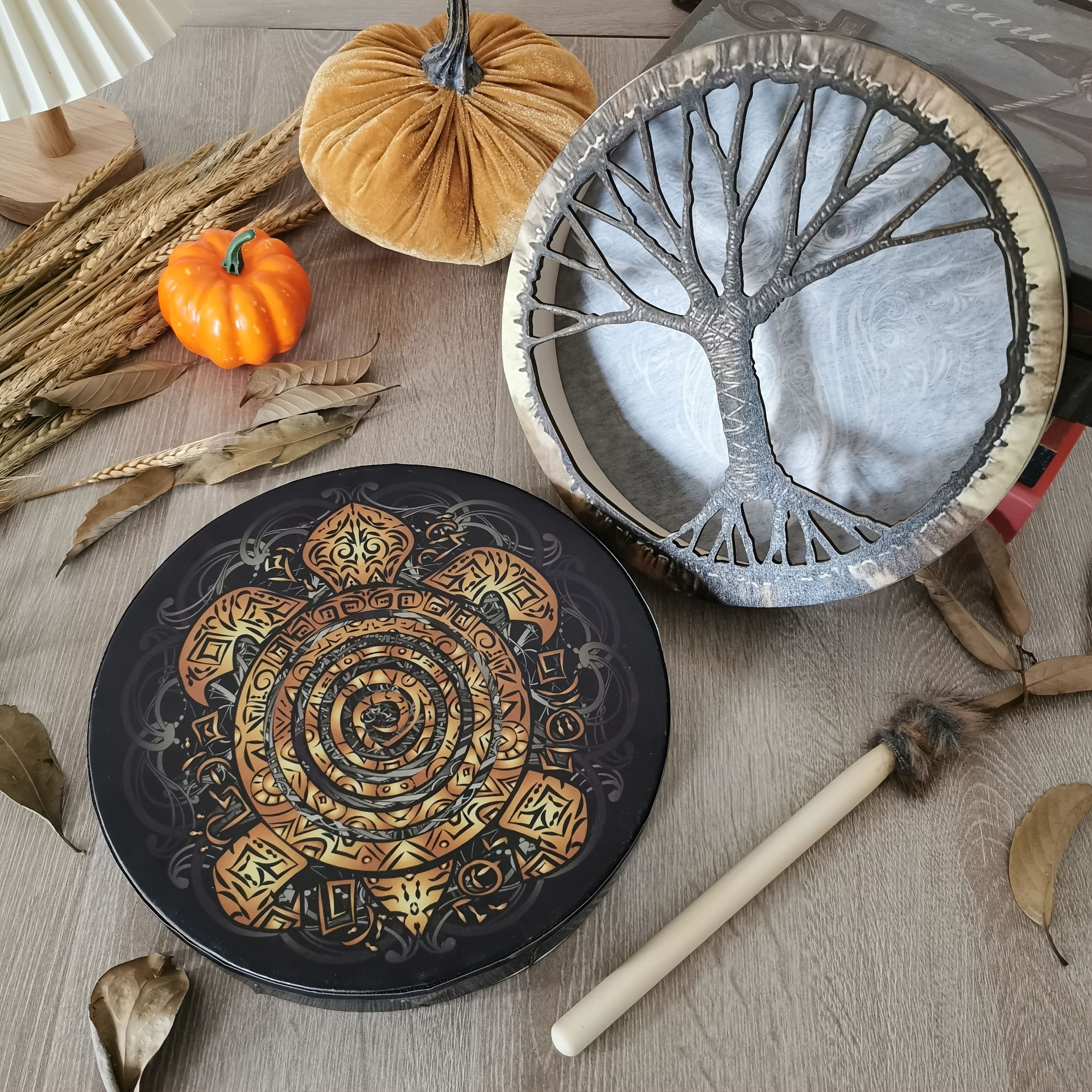 A Set Of Tambourine Percussion Instrument Tortoise Drum | Don't Miss ...