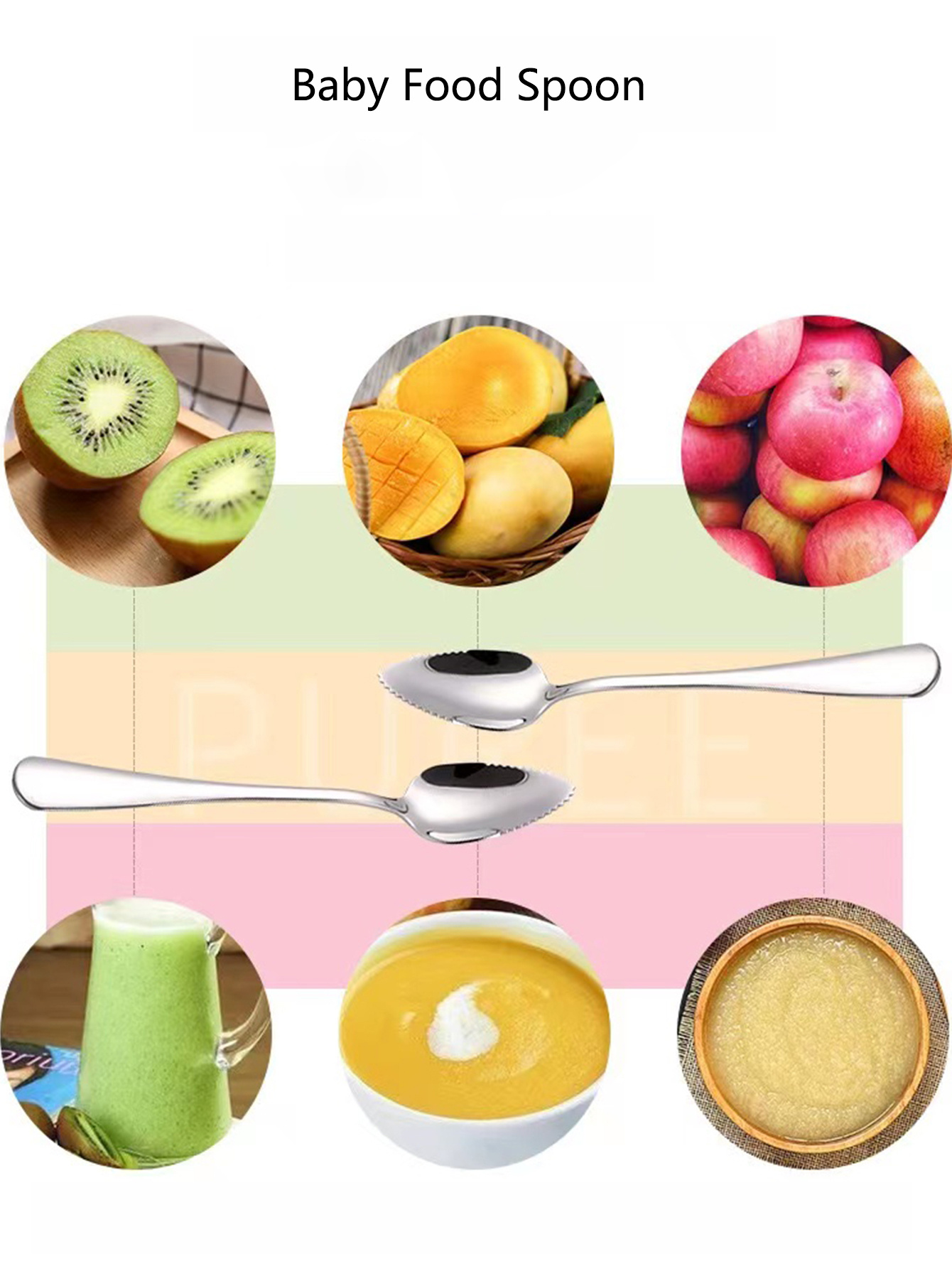 Steel Spoon Serrated Reusable - Temu New Zealand