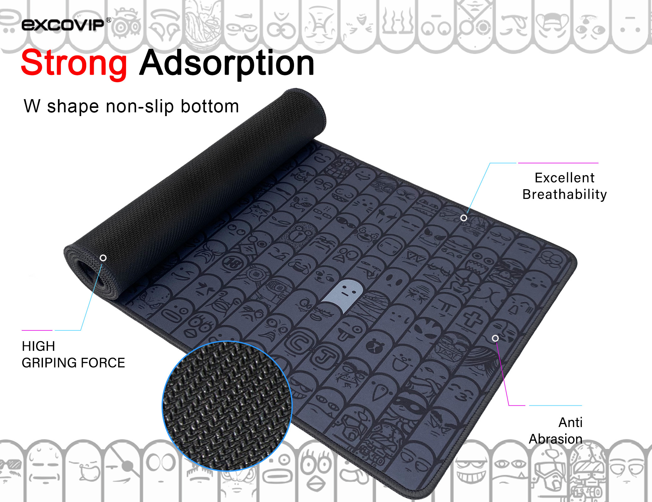 Kawaii Cosmic Planet Mouse Pad: Extra Large Keyboard Mat - Temu Ireland