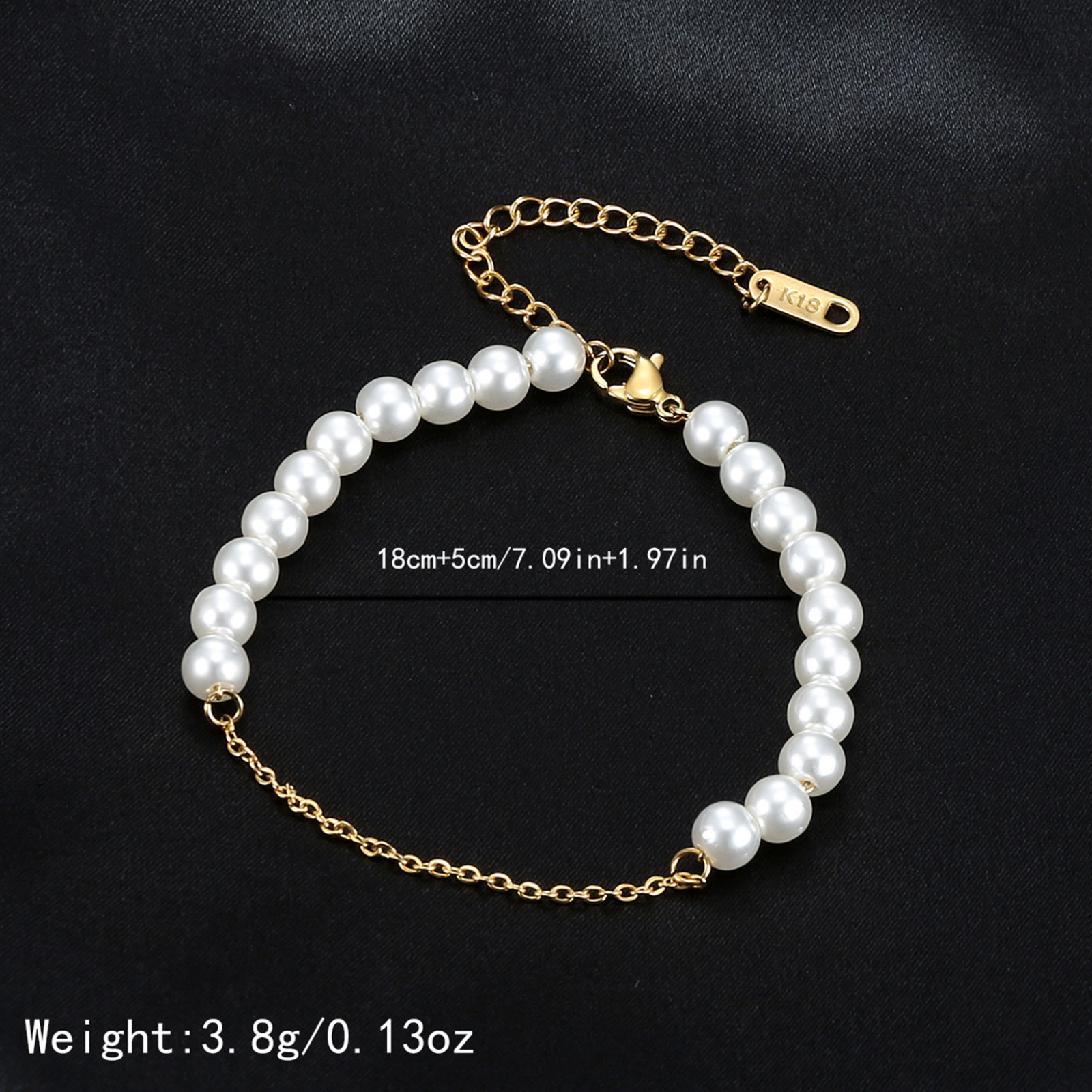 White Faux Pearls Beaded Anklet Simple Style Ankle Bracelet - Temu New ...