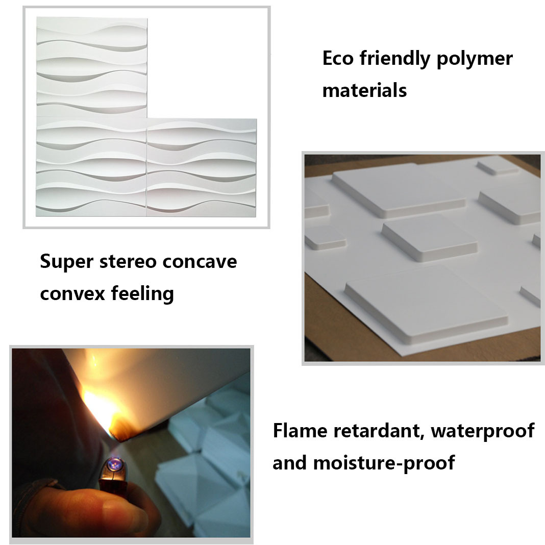 3d Pvc Art Wall Panel Wave Style Pvc Wave Panels For - Temu