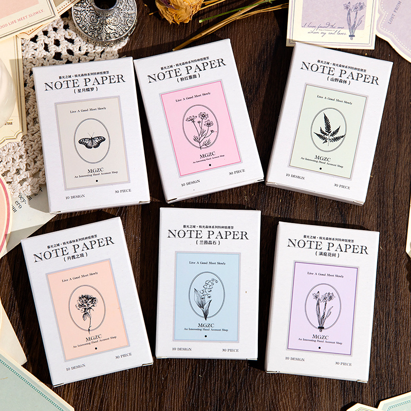 Special Paper Sticky Notes Simple Flower Decoration Message - Temu ...