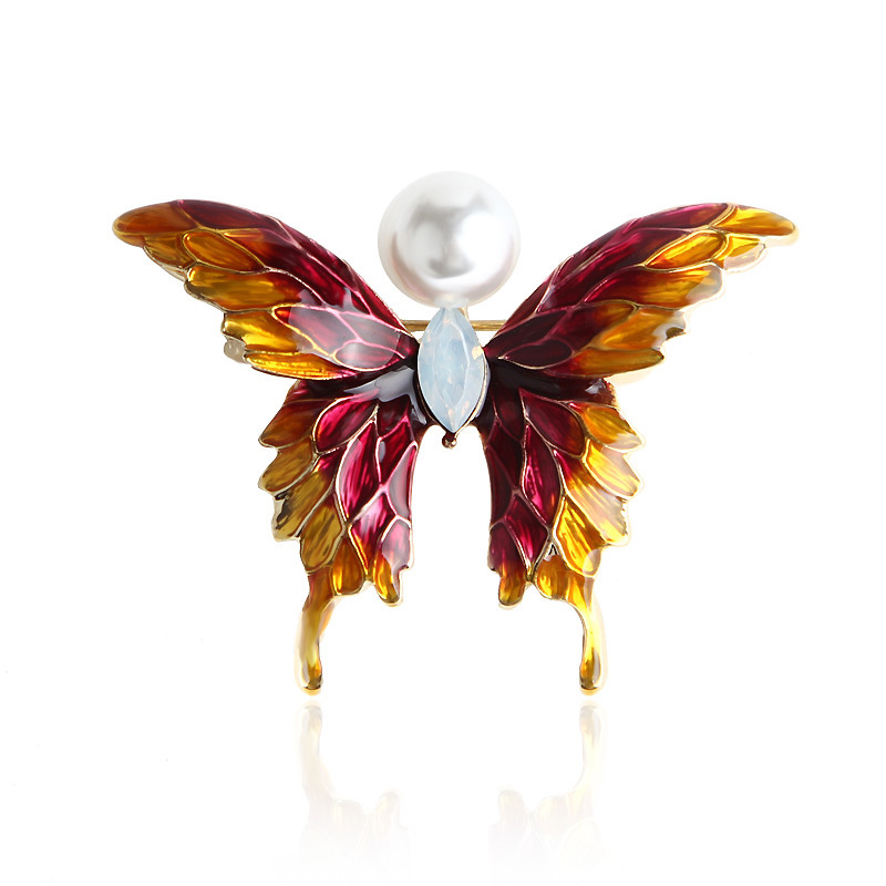 Elegant Faux Pearl Butterfly Brooch Pin Women Perfect - Temu Netherlands