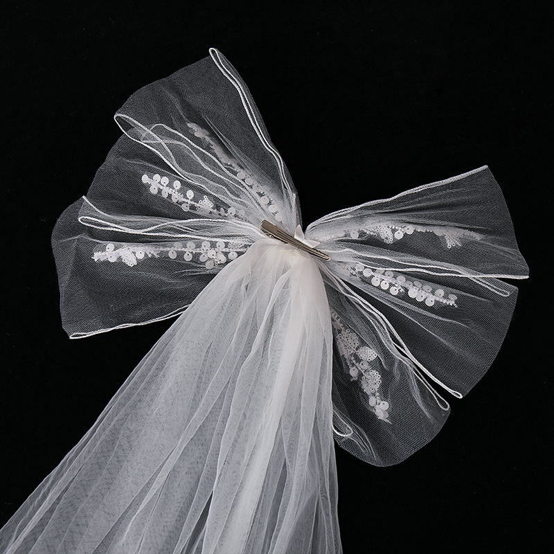 Bridal Hair Bow Clip Veil Bachelorette Party Decorations - Temu United