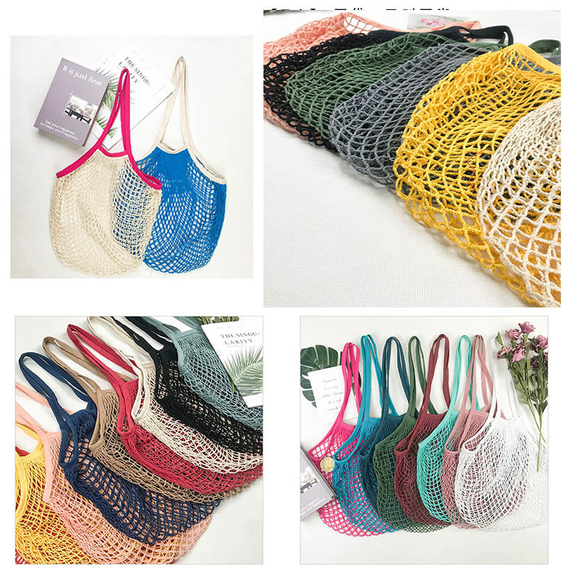 Reusable Grocery Fruits Mesh Bag Portable Shopping Bag - Temu United ...