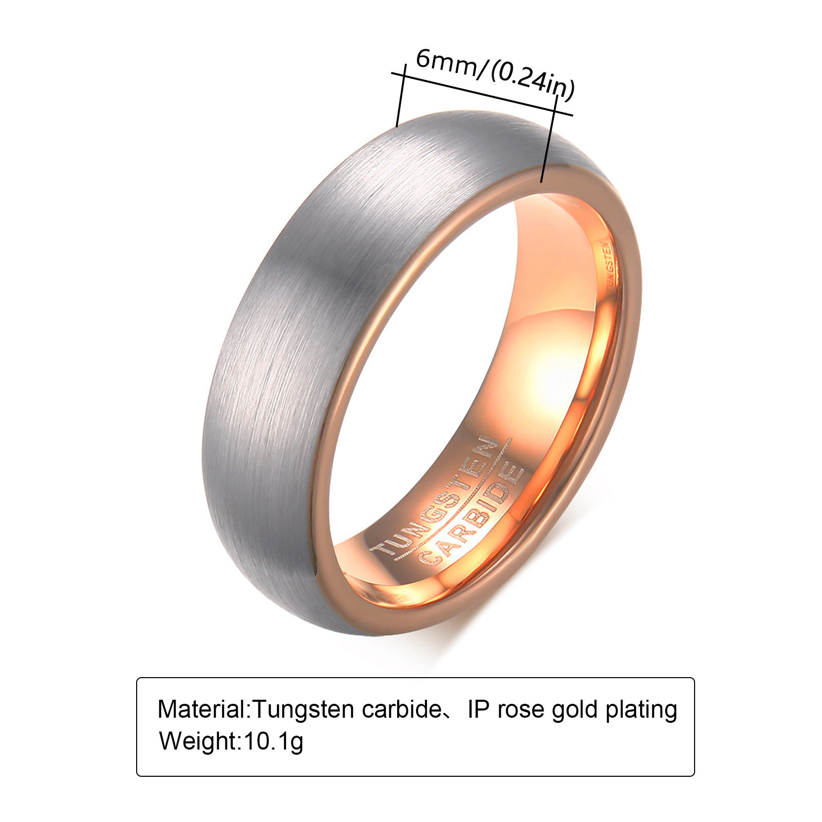 Men's Beveled Tungsten Steel Ring Fashion Engagement Wedding - Temu ...