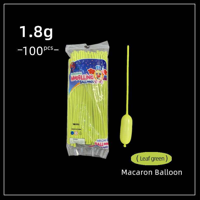 100pcs Macron Color Scheme Long Balloons Magic Balloons Strip Balloons ...