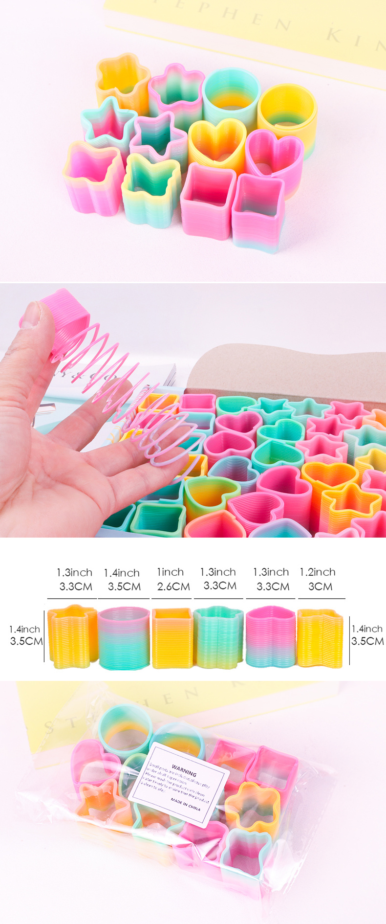 6 Shapes Mini Special shaped Rainbow Circle Toy Love Five - Temu ...