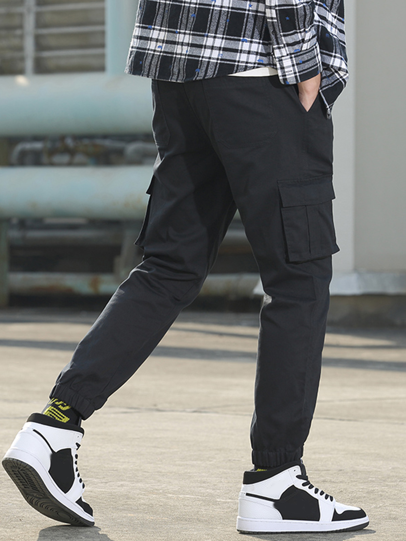 Cargo Pants Men's Spring Autumn Sports Nine point Casual - Temu Ireland