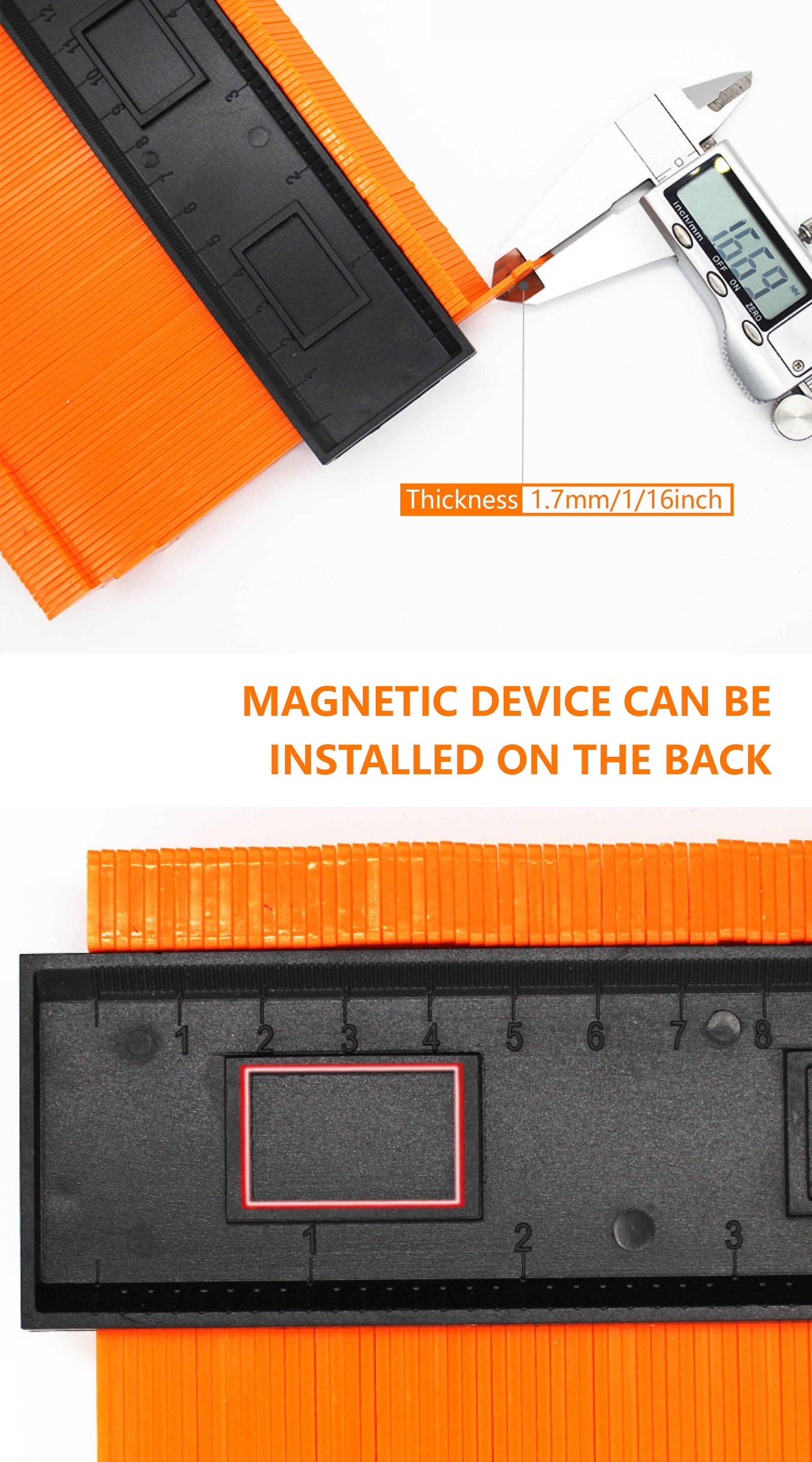 Contour Gauge Profile Tool Adjustable Lock Copy Irregular Shape ...