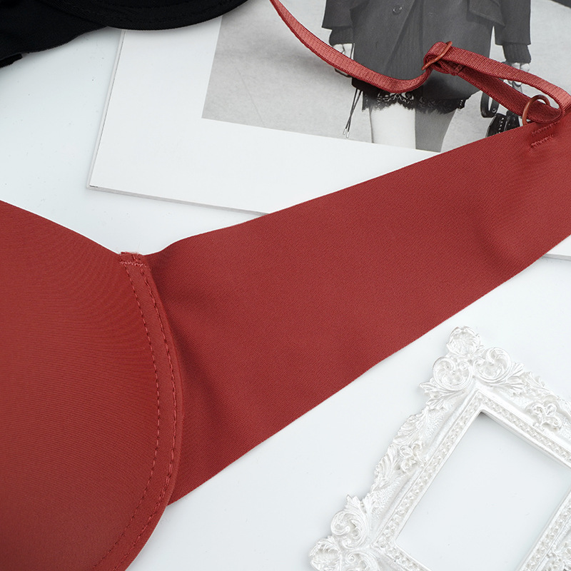 Solid Underwire T shirt Bra Soft Comfy Push Intimates Bra - Temu Canada