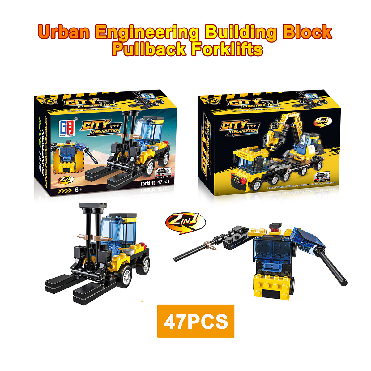 Puzzle City Engineering Series: Pullback Type Building Block - Temu New ...