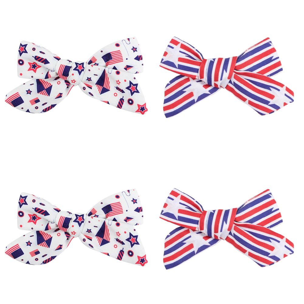 4pcs Dia Independencia Nudos Lazos Horquillas Pelo - Temu Mexico