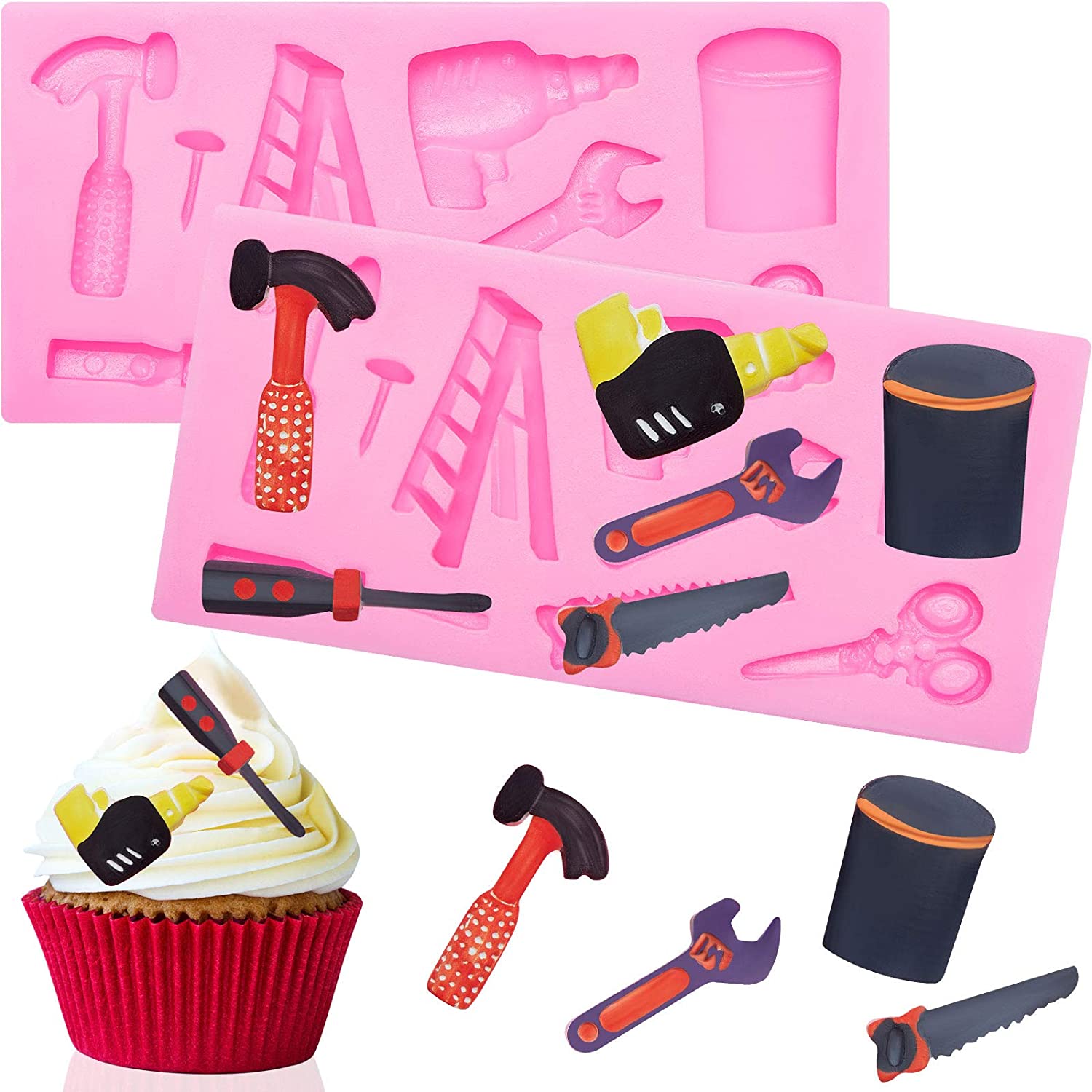 Fondant Silicone Mold Ladder Scissors Hammer Perfect - Temu