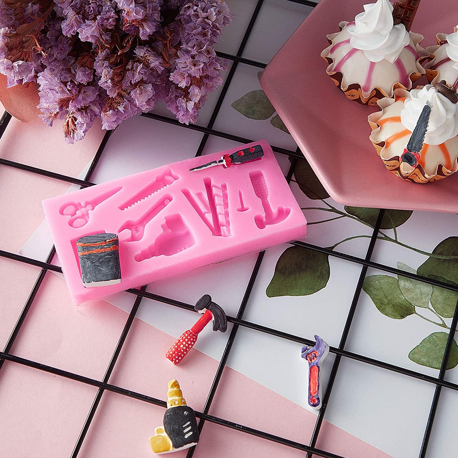 Fondant Silicone Mold Ladder Scissors Hammer Perfect - Temu