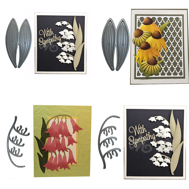 Branches Leaves Stitched Stencil Metal Cutting Dies - Temu