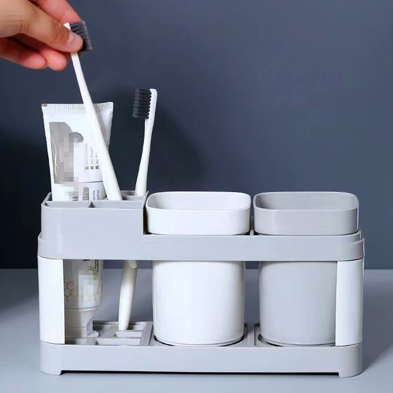 Toothbrush Holder For Bathroom, Bathroom Organizer Storage Set With 2 ...
