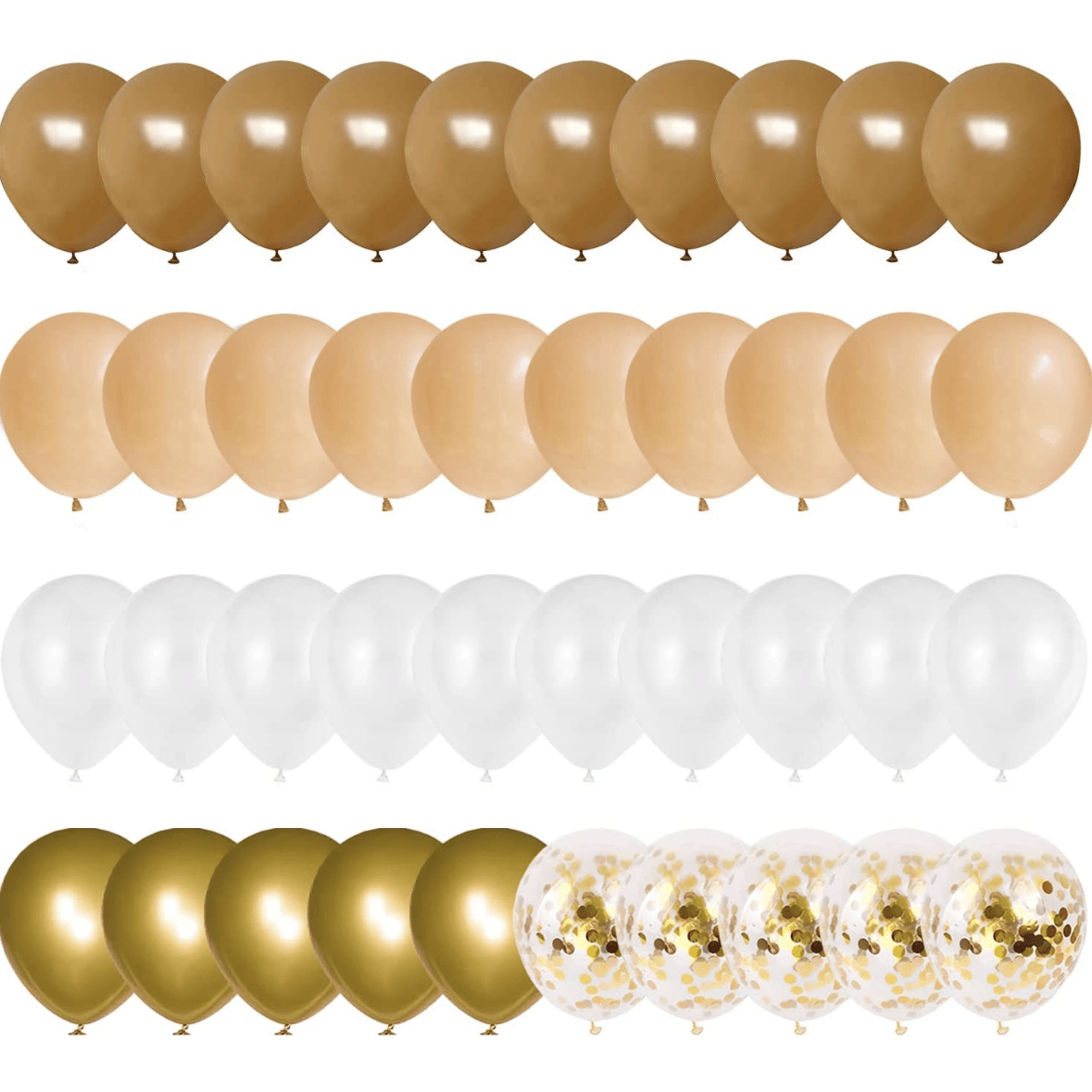 Brown Nude Latex Balloons Set Tan Brown Nude White Golden - Temu