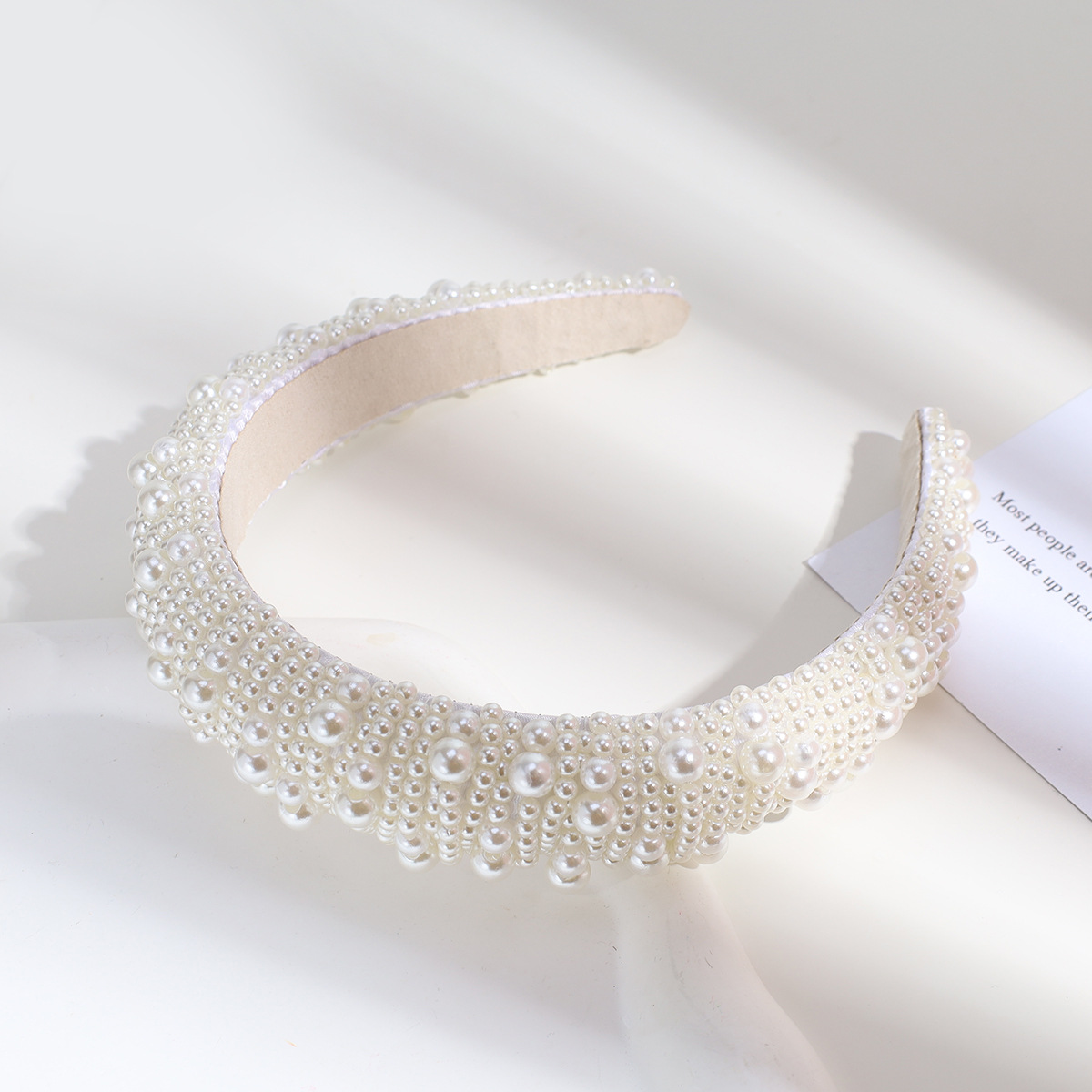 Faux Pearl Hair Hoop Fashion Headband High - Temu United