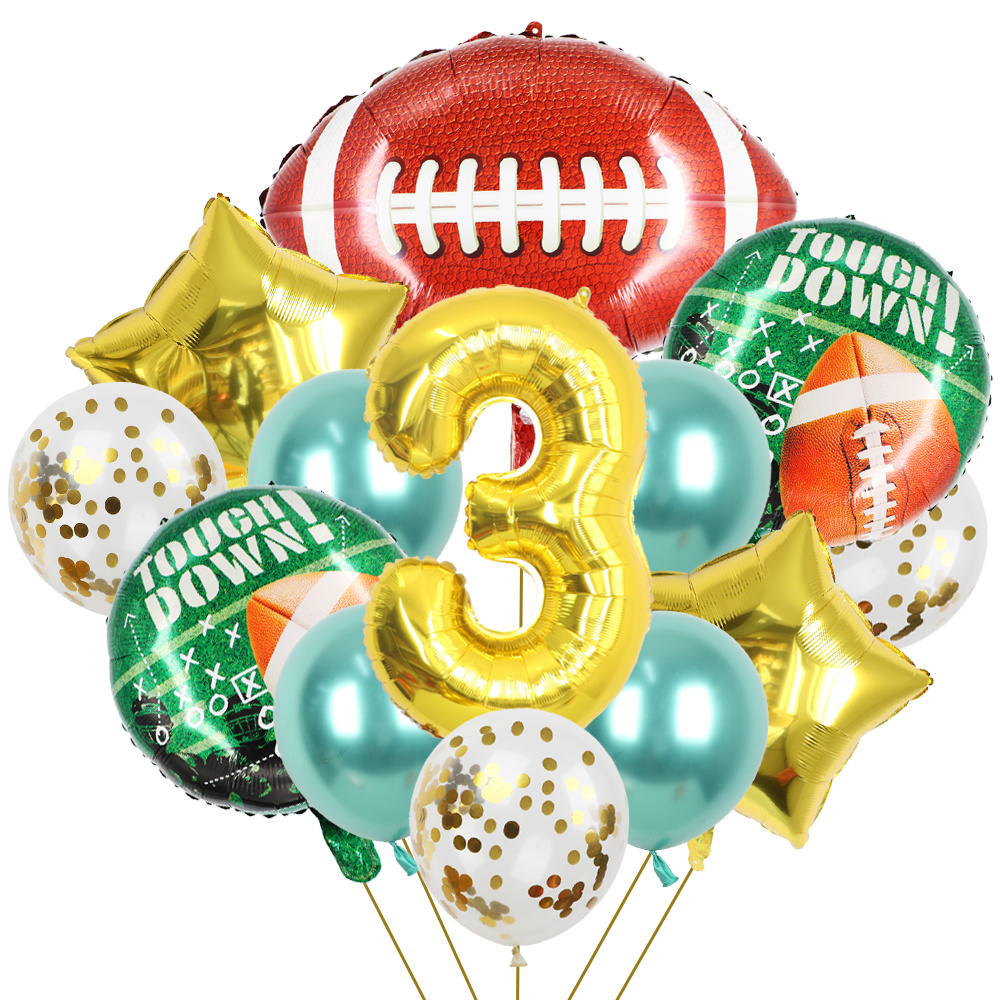 American Football Player Birthday Party Balloon Set Perfect - Temu