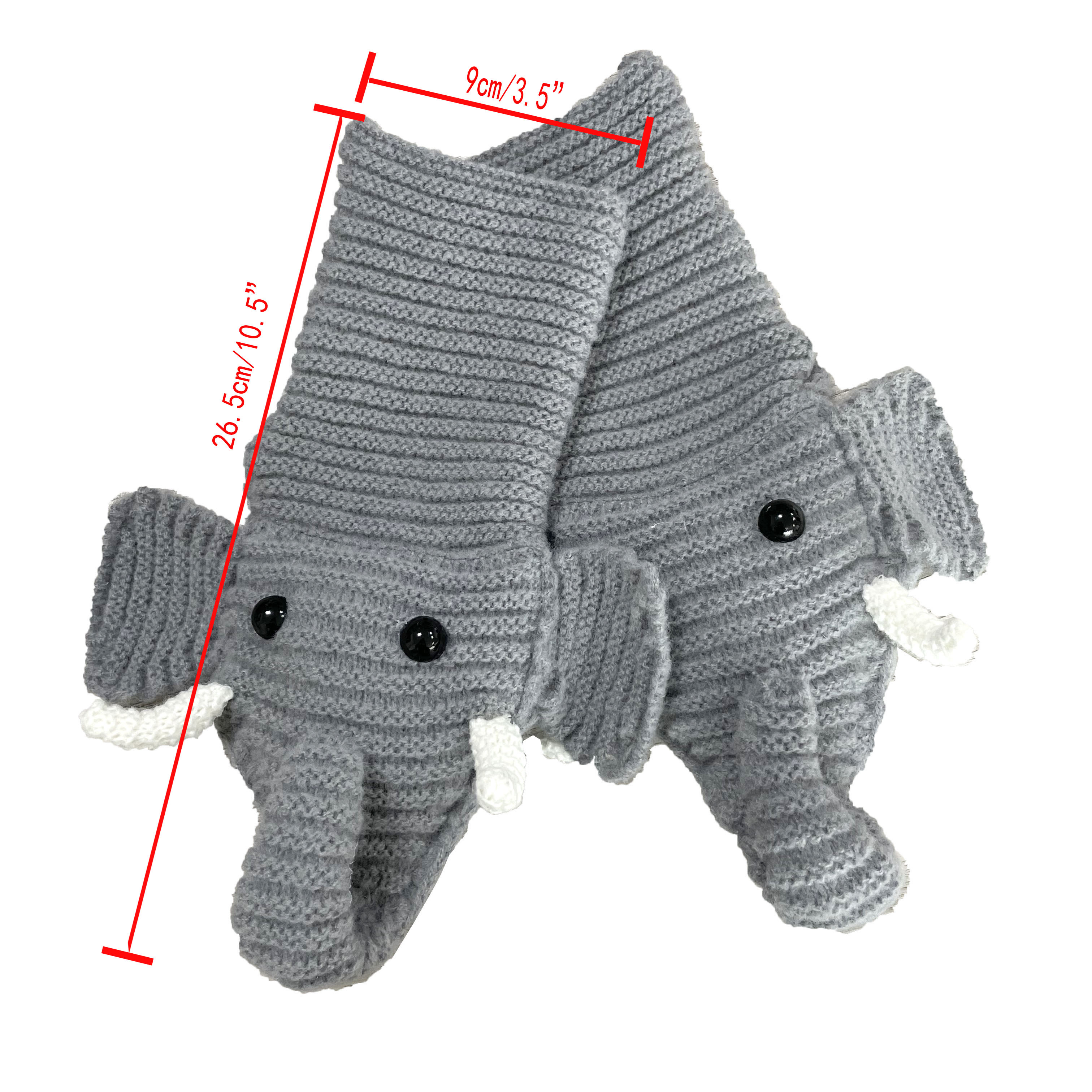 A Pair Autumn Winter Dress Funny Gloves Cartoon Elephant - Temu Australia