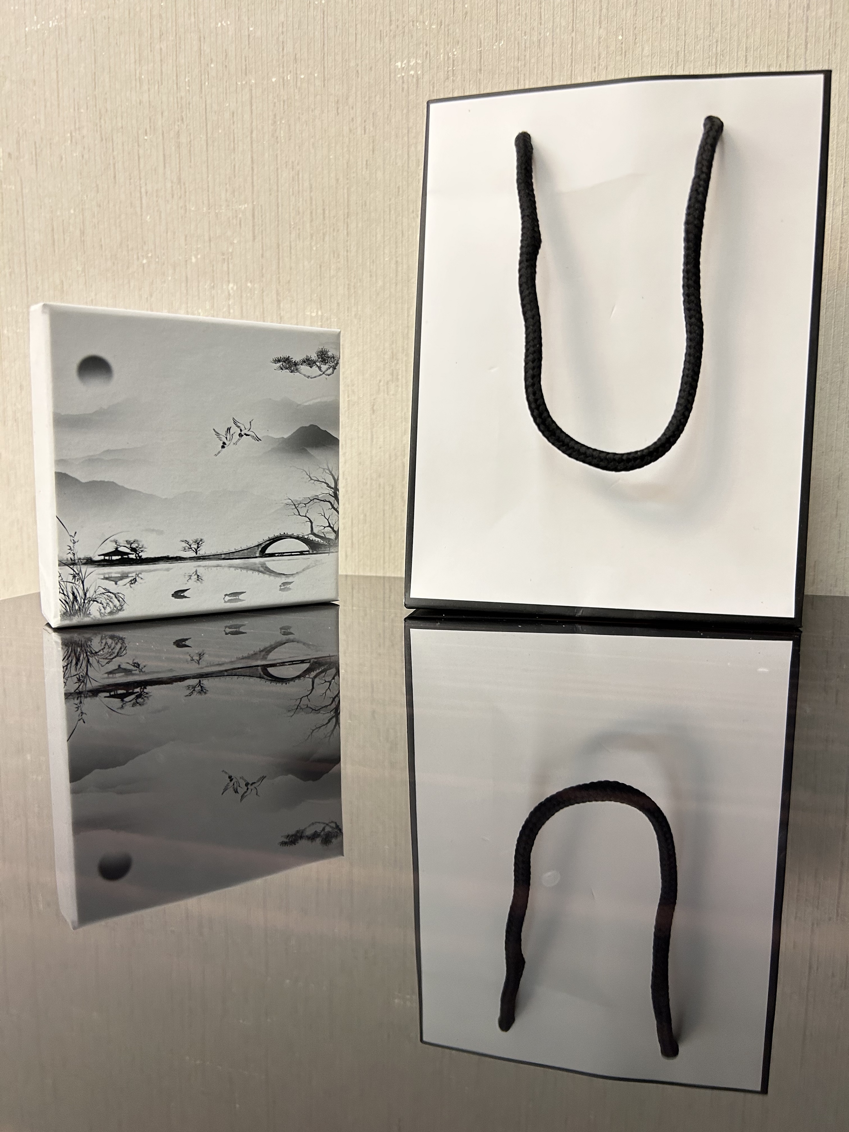 luxury ink brush painting packaging gift box packaging bag - Temu New ...