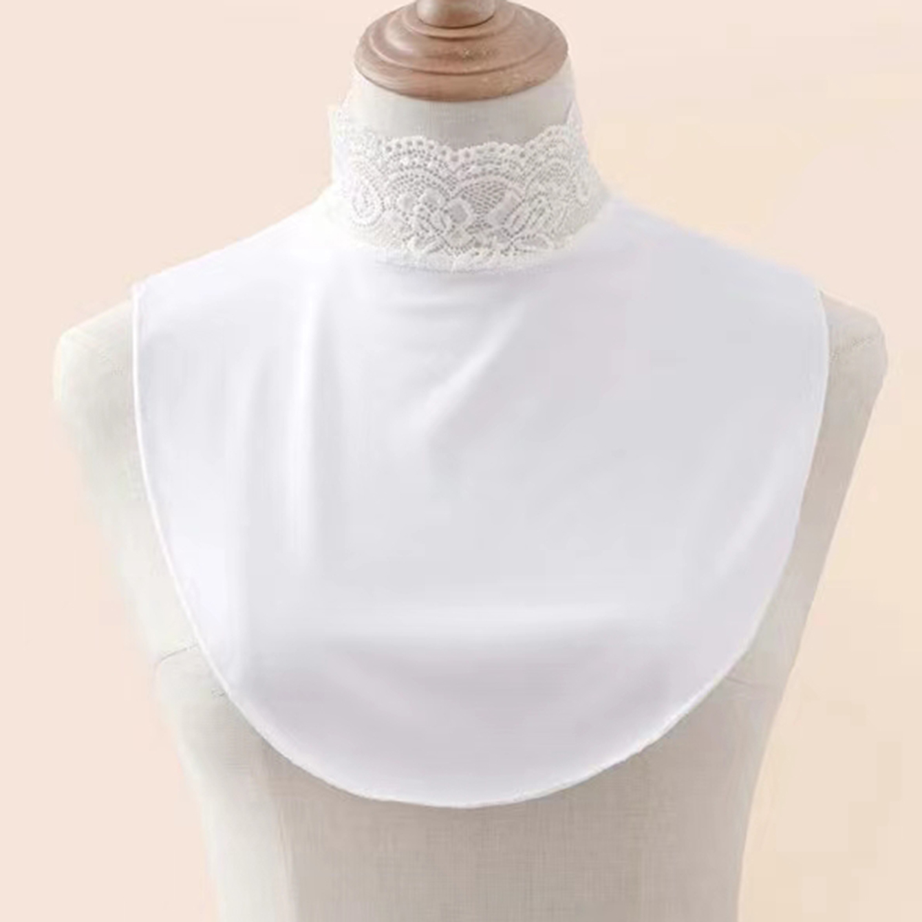 Elegant Lace Collar Comfortable Fabric Collar High - Temu United Kingdom