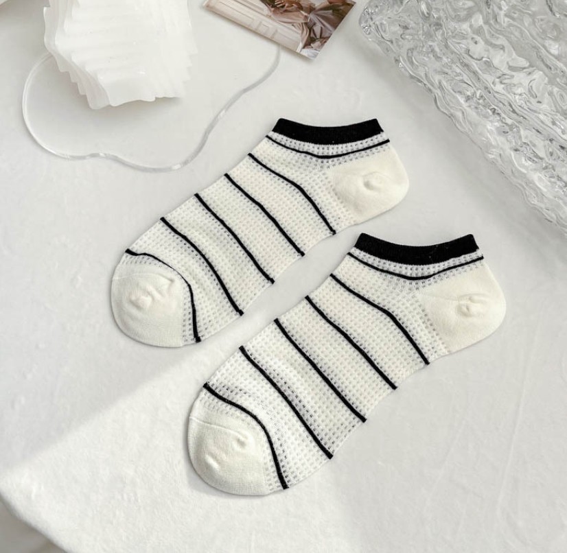 Hollow Mesh Socks Breathable Invisible Low Cut Boat - Temu Norway