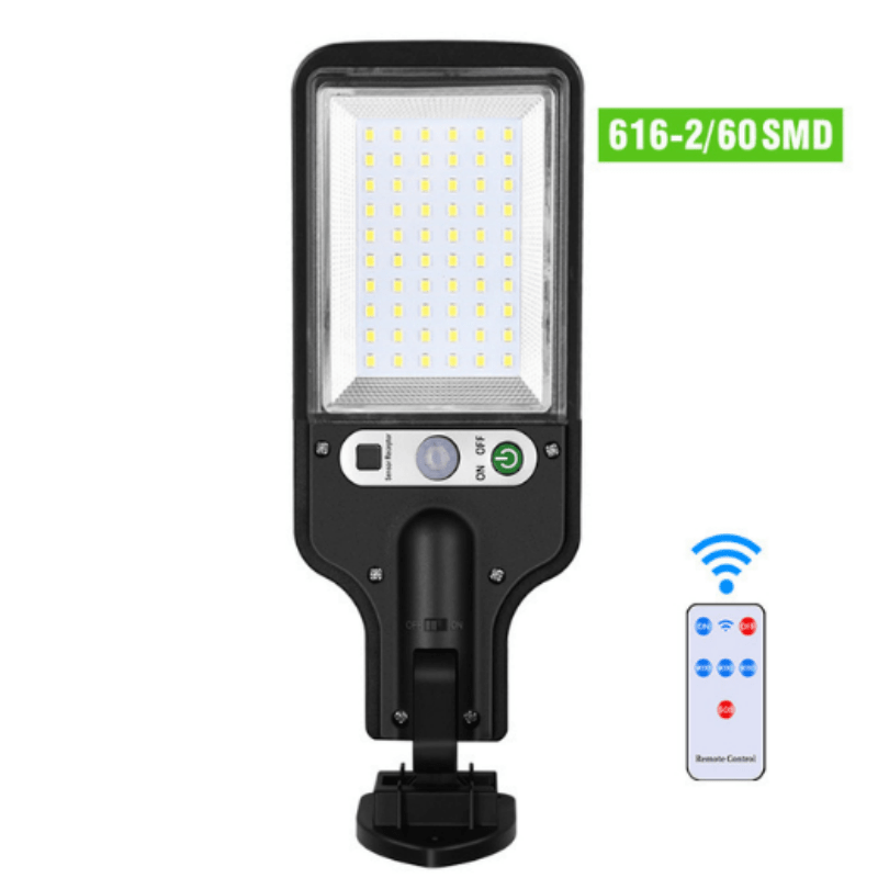 2/4pcs Led Solar Street Lights Outdoor 117cob Solar Lamp With 3 Light ...