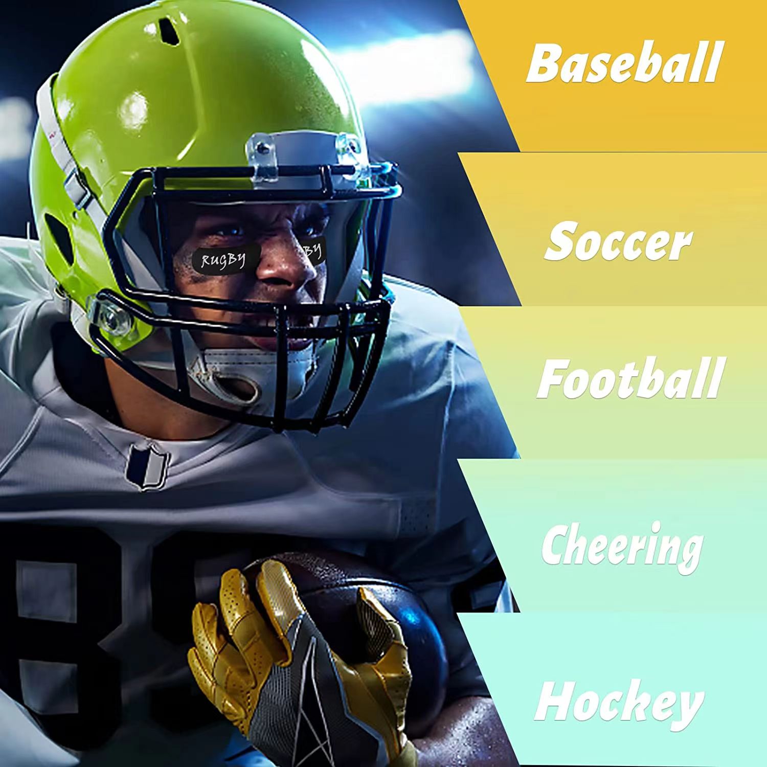 Sports Waterproof Eye Stickers Perfect Baseball Football - Temu