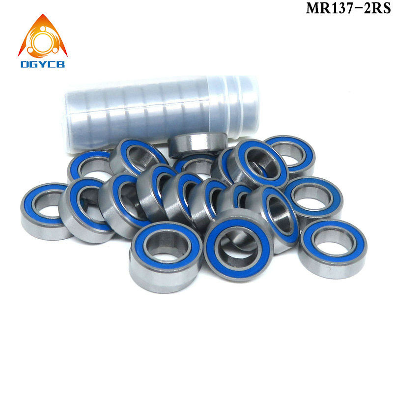10 قطعة Mr137 2 x13x4 مم عالية الجودة Mr سلسلة محامل كروية مصغرة L1370ddu Abec3 7 13 4 الأزرق ...