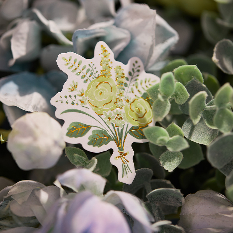 Plants Flowers Stickers Aesthetic Decorative Stick Labels - Temu United