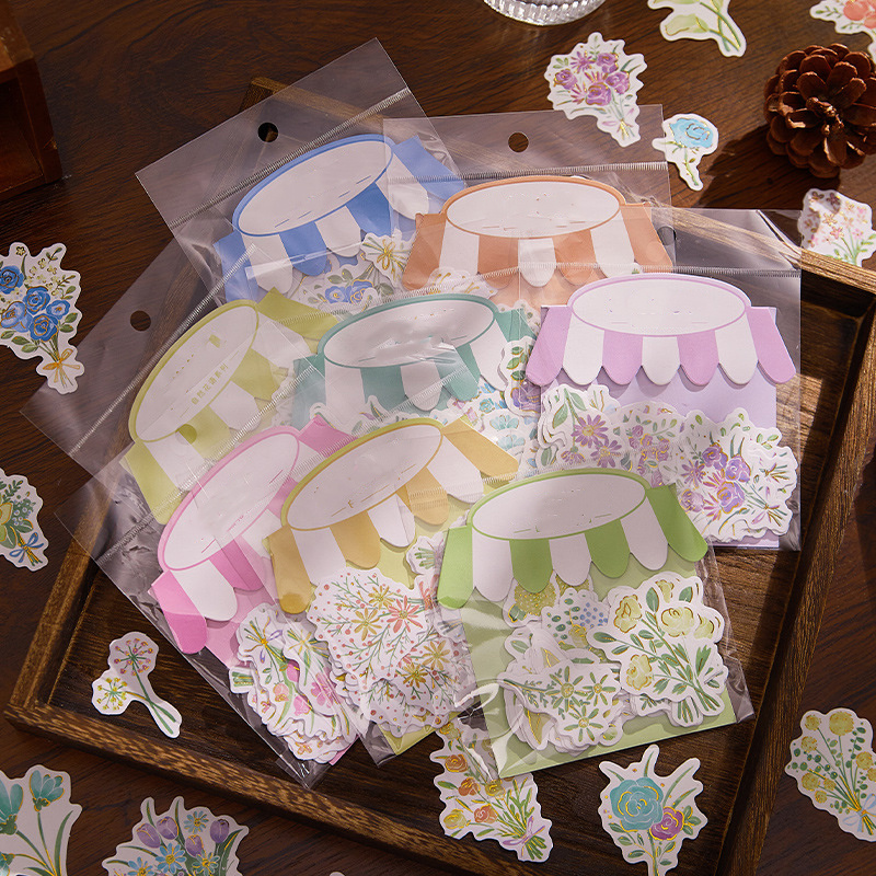 Plants Flowers Stickers Aesthetic Decorative Stick Labels - Temu United