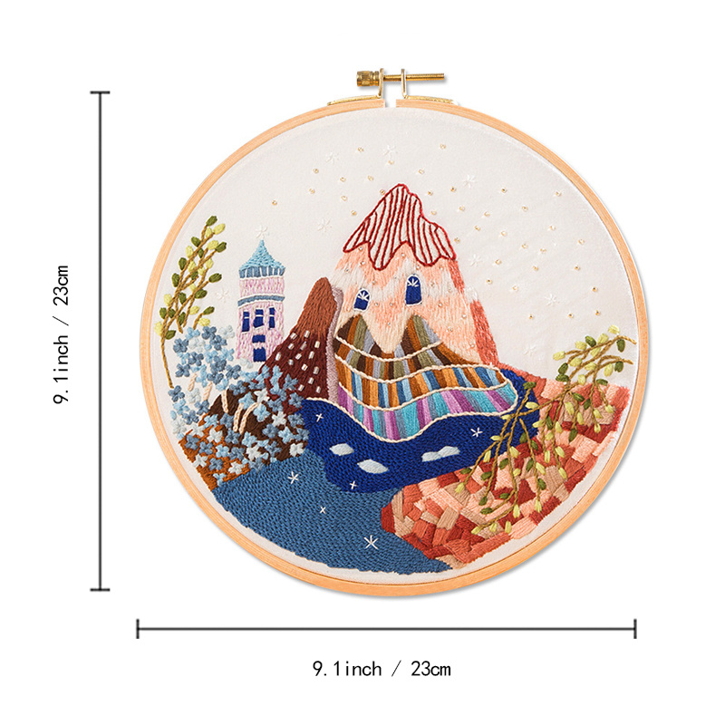 1 Set Embroidery Kit For Beginners Hand Diy Cross Stitch - Temu