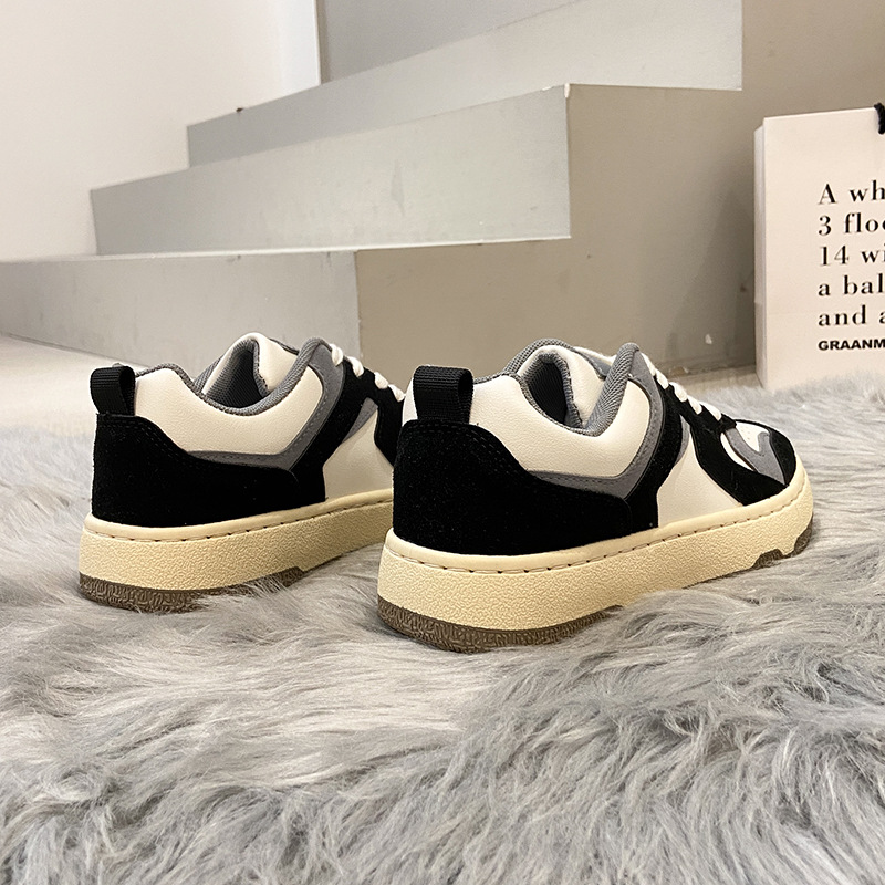 Women's Colorblock Lace Skate Shoes Breathable Non Slip Lace - Temu ...