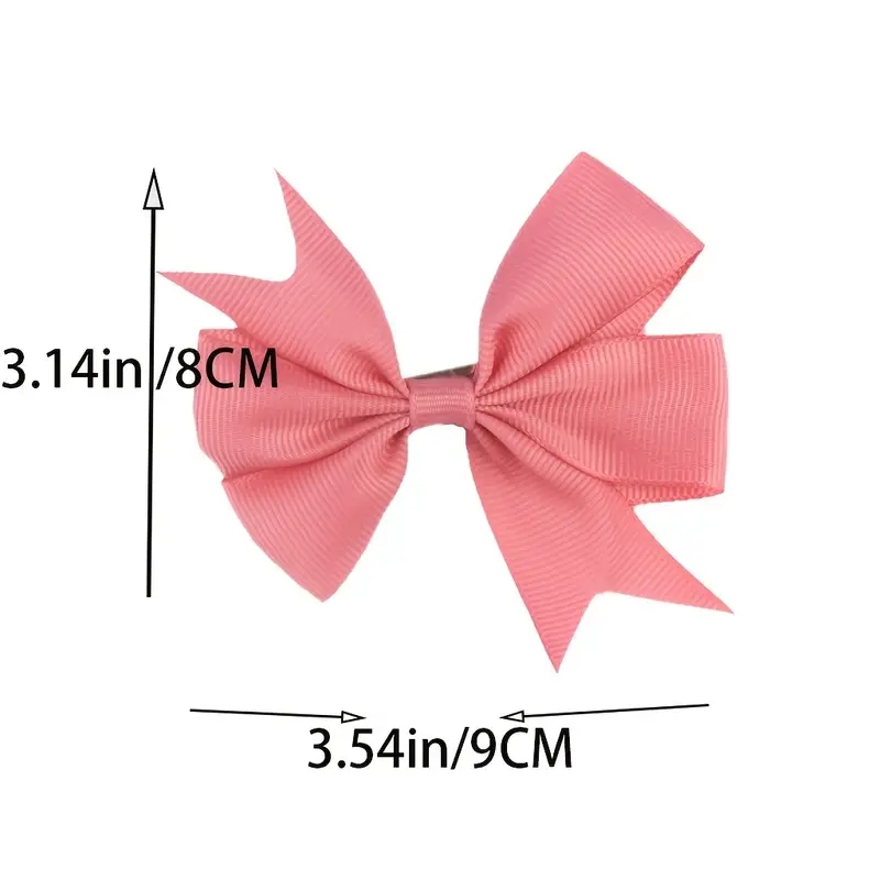 Solid Color Bow Hair Clip Cute Colorful Non slip - Temu Canada