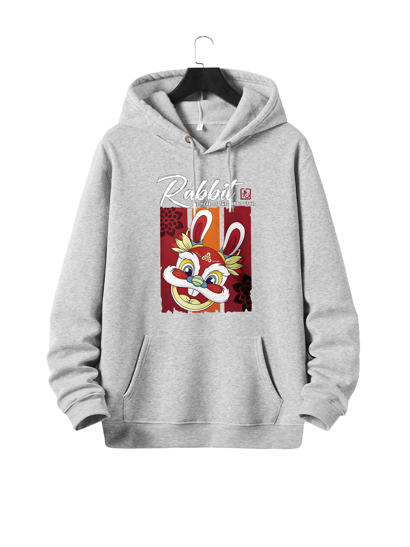 men's trendy rabbit print hooded comfortable long sleeve - Temu Australia