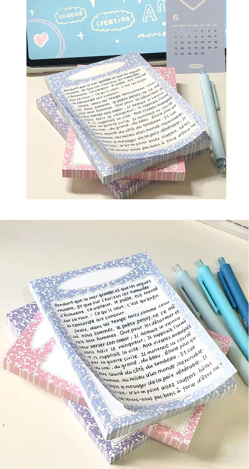 cow patterned sticky note students office - Temu