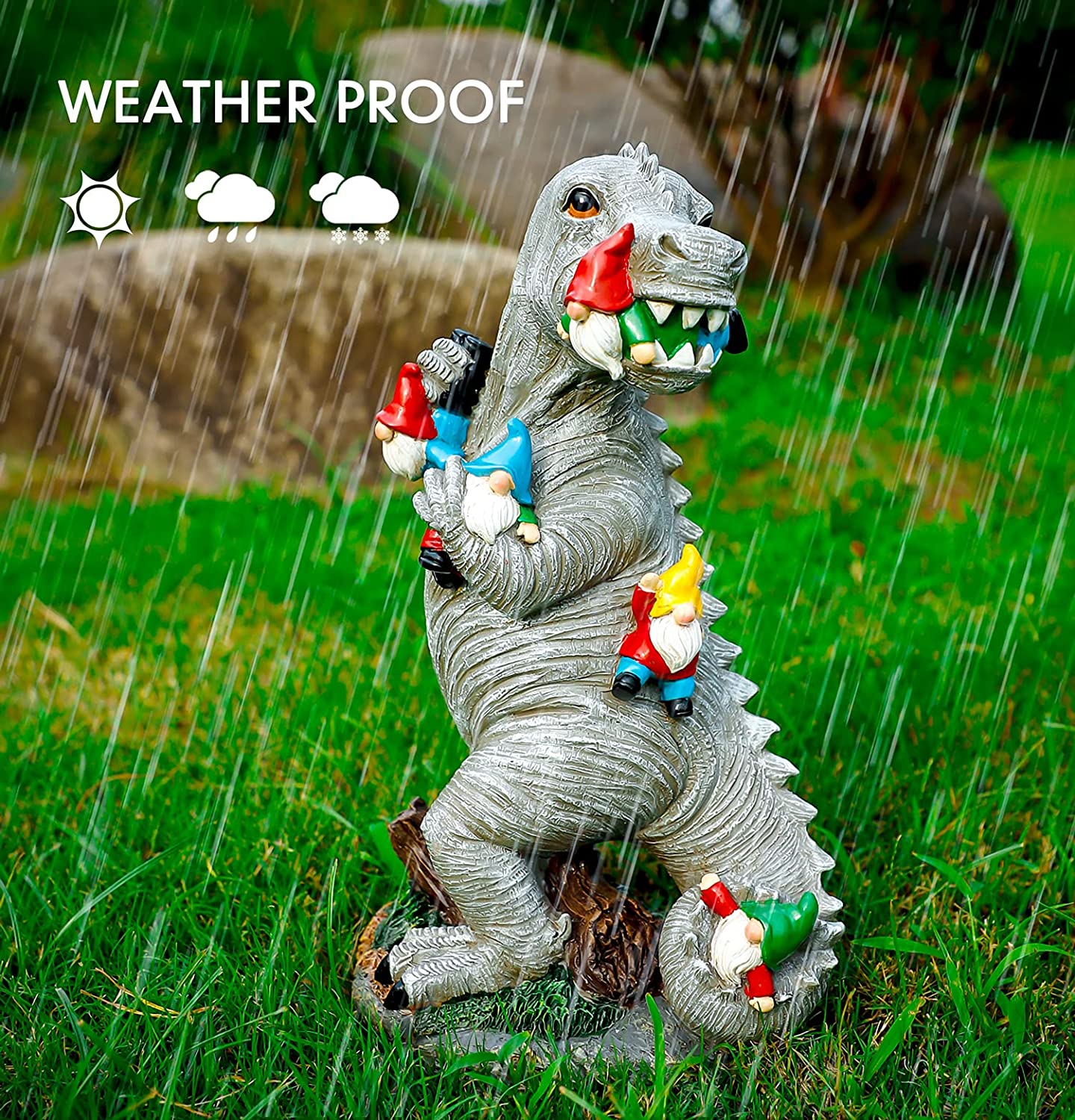 dinosaur gnomes outdoor garden decorations miniature - Temu