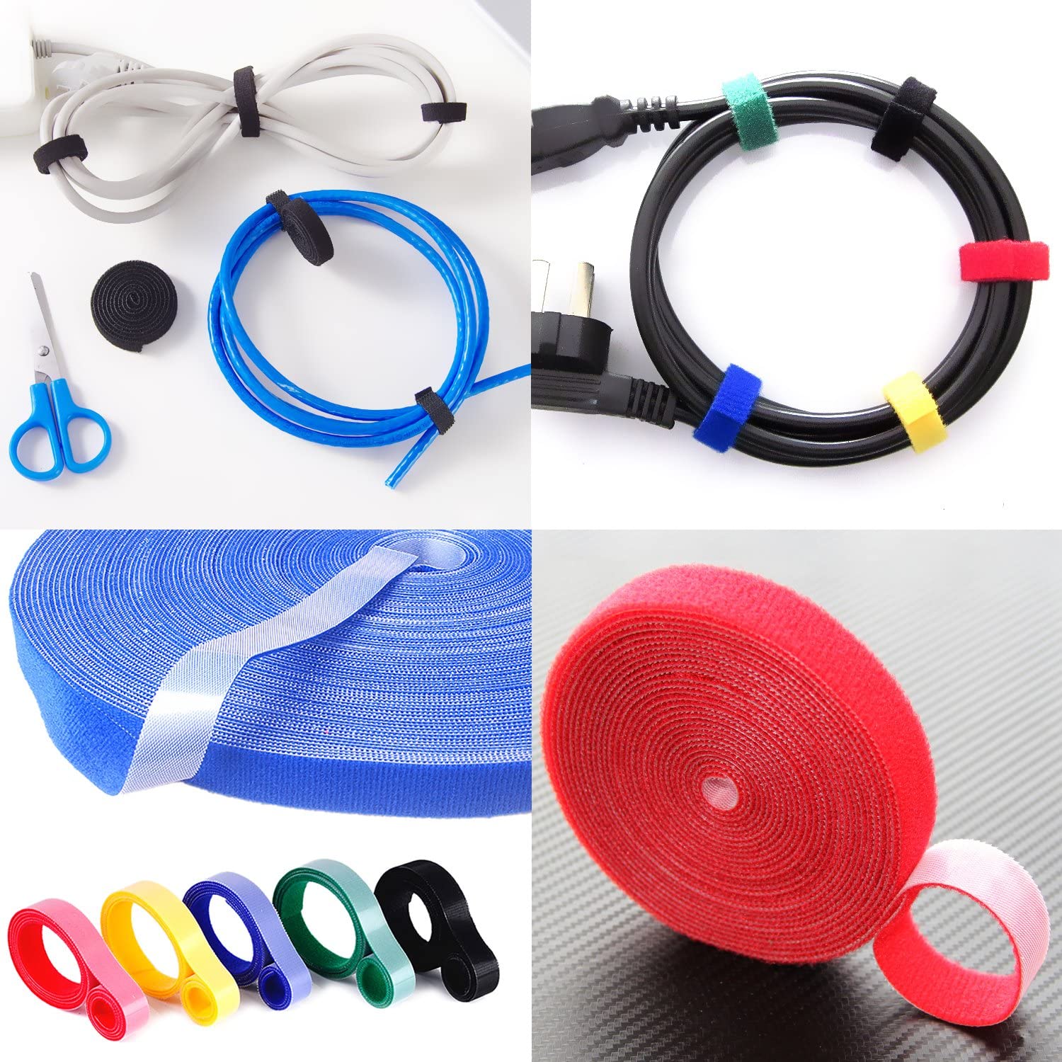 Fastening Cable Ties Reusable Assorted Colors Premium - Temu
